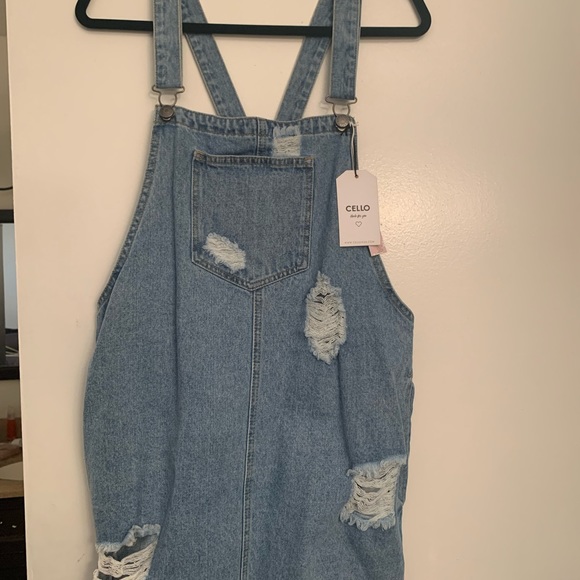 Cello | Dresses | Cello Jean Overall Dress | Poshmark